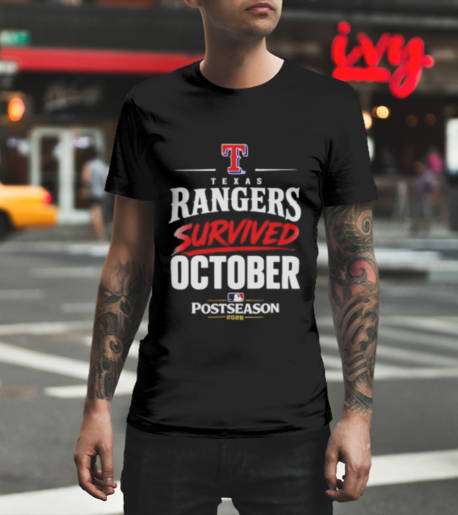 Texas Rangers Survived October 2026 MLB Postseason T-Shirt