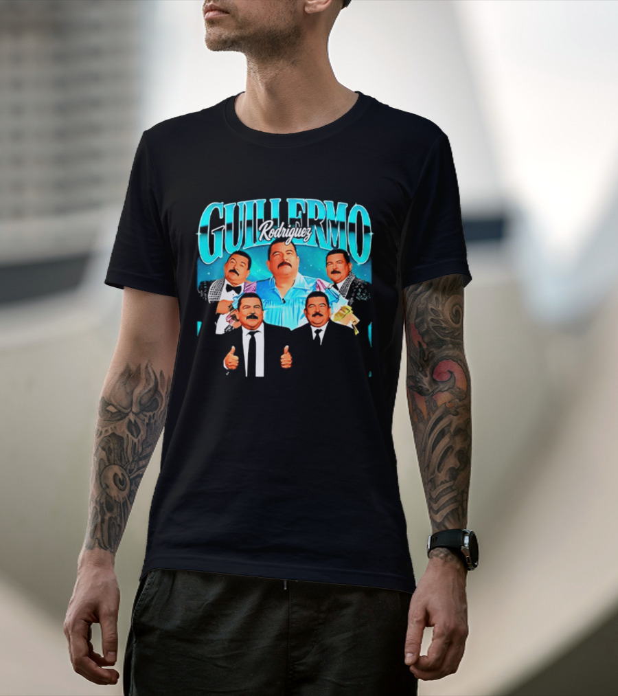 Guillermo Rodriguez 90s Collage Nostalgic Humor Thumbs Up T-Shirt