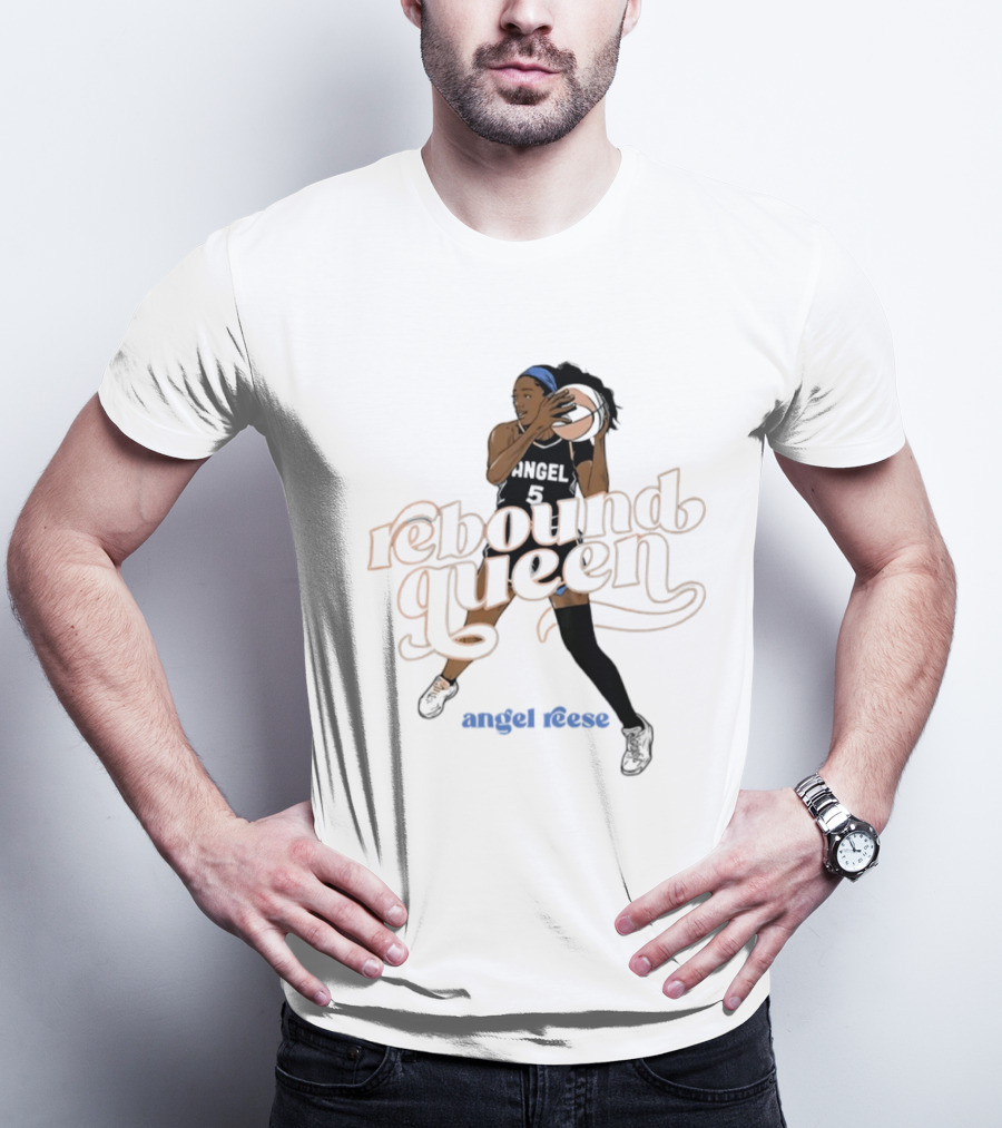 Angel Reese Rebound Queen Basketball Star T-Shirt