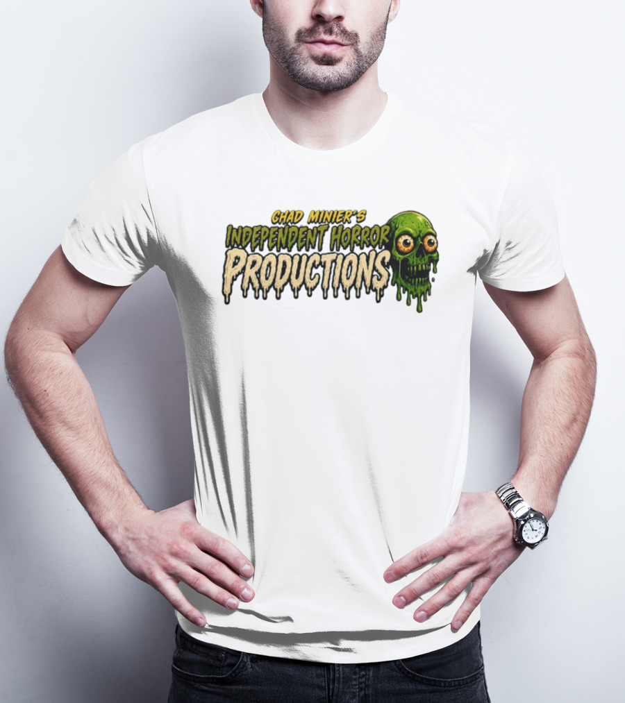 Chad Minier's Independent Horror Productions Skull Zombie T-Shirt