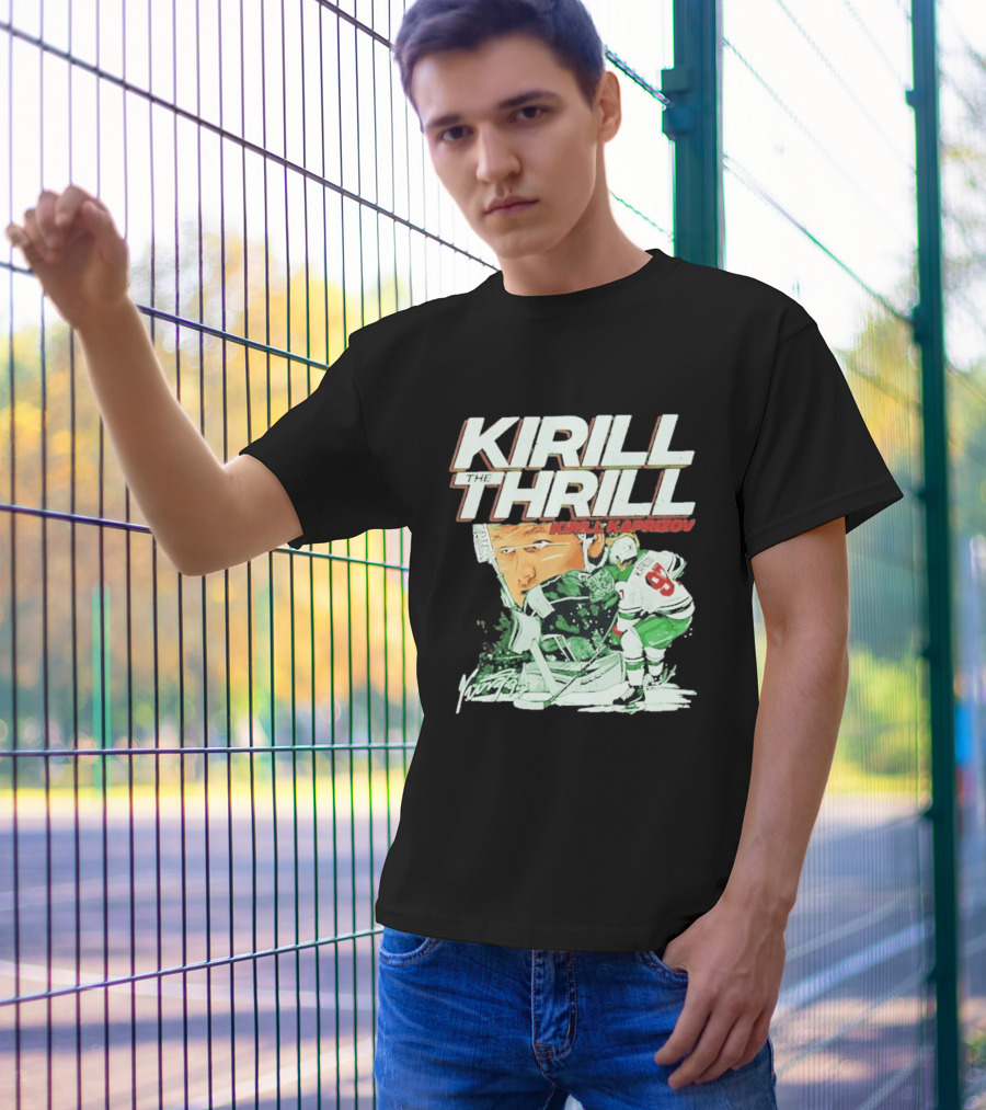 Kirill Kaprizov The Thrill Minnesota Wild Hockey Player Krill T-Shirt