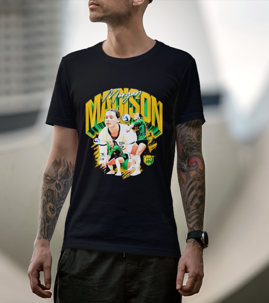 Morgan Madison Baylor Bears Volleyball NCAA Player Action And Team Spirit T-Shirt