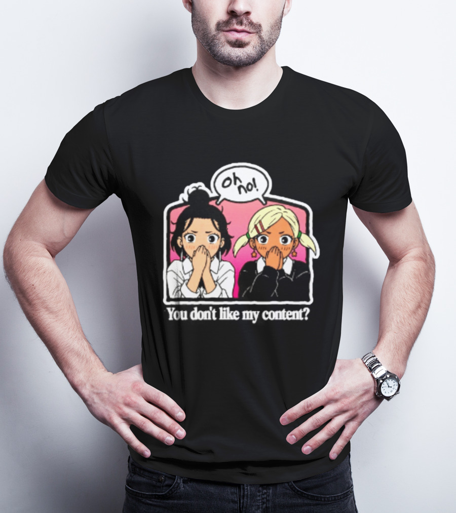 Oh No Muko And Miko Dandadan You Don't Like My Content Anime T-Shirt
