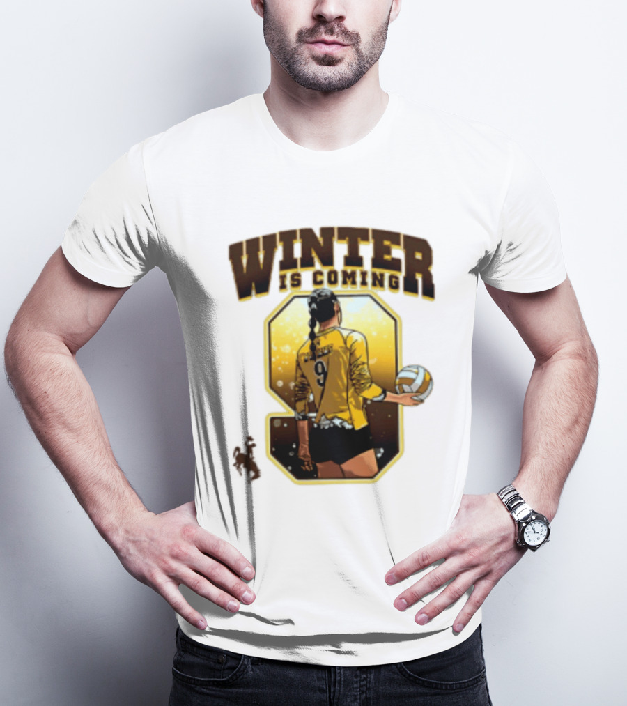 Emma Winter 9 Is Coming Wyoming Cowboys NCAA Women's Volleyball T-Shirt