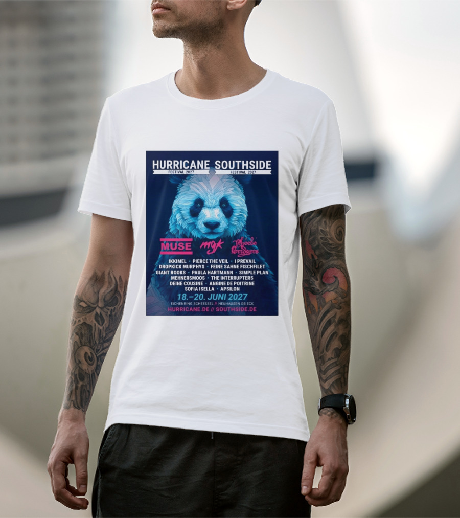 Hurricane Southside Festival 2027 Muse MGK Phoebe Bridgers Ikkimel June 18 20 Eichenring Scheessel Neuhause Ob Eck T-Shirt