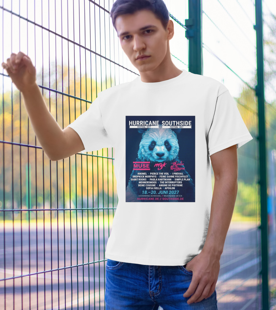 Hurricane Southside Festival 2027 Muse MGK Phoebe Bridgers Ikkimel June 18 20 Eichenring Scheessel Neuhause Ob Eck T-Shirt