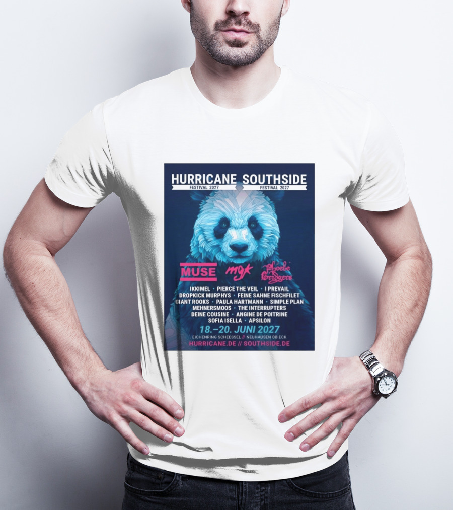 Hurricane Southside Festival 2027 Muse MGK Phoebe Bridgers Ikkimel June 18 20 Eichenring Scheessel Neuhause Ob Eck T-Shirt