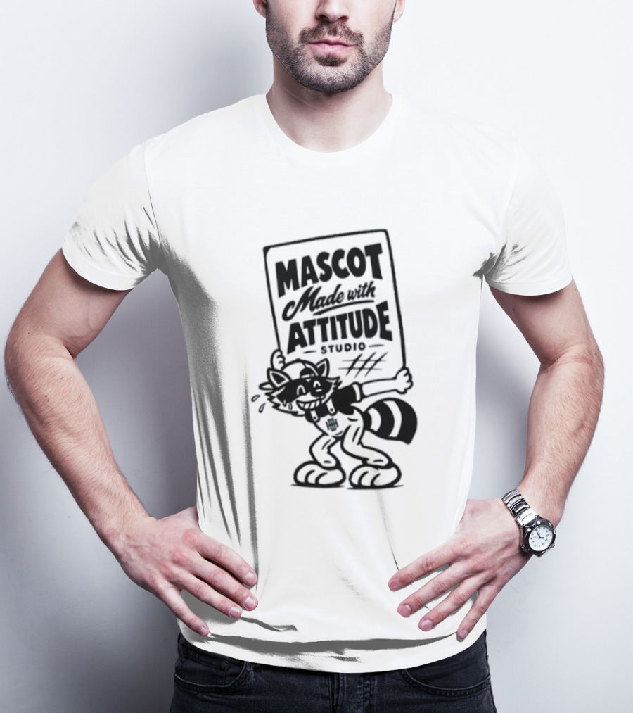 Mascot Made With Attitude Raccoon T-Shirt