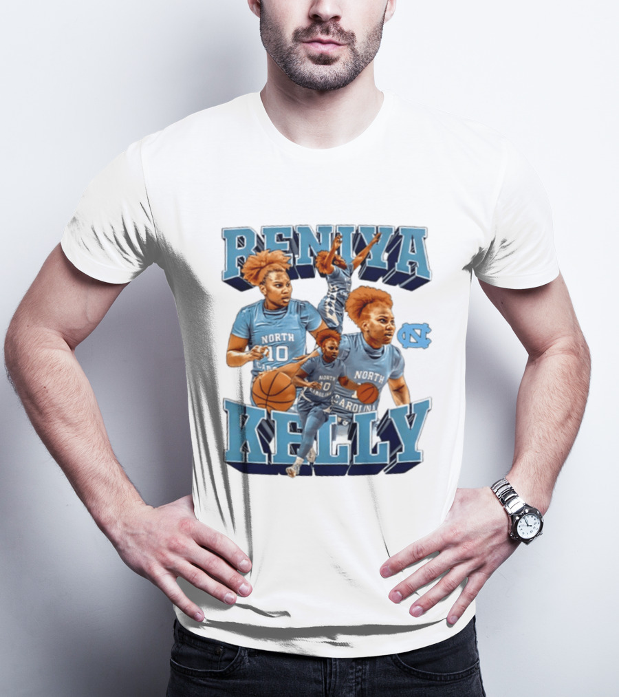 Reniya Kelly 10 North Carolina Tar Heels NCAA Women's Basketball Star T-Shirt