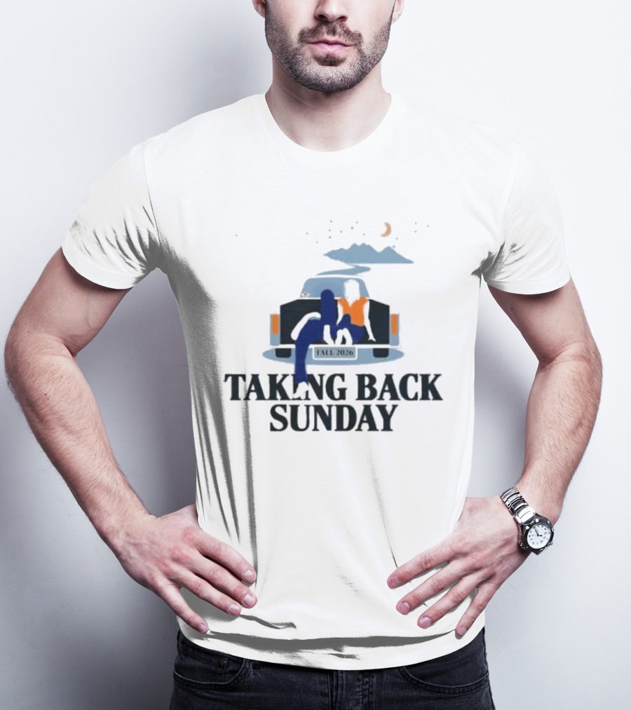 Taking Back Sunday Fall 2026 Tour Classic Car Scene T-Shirt