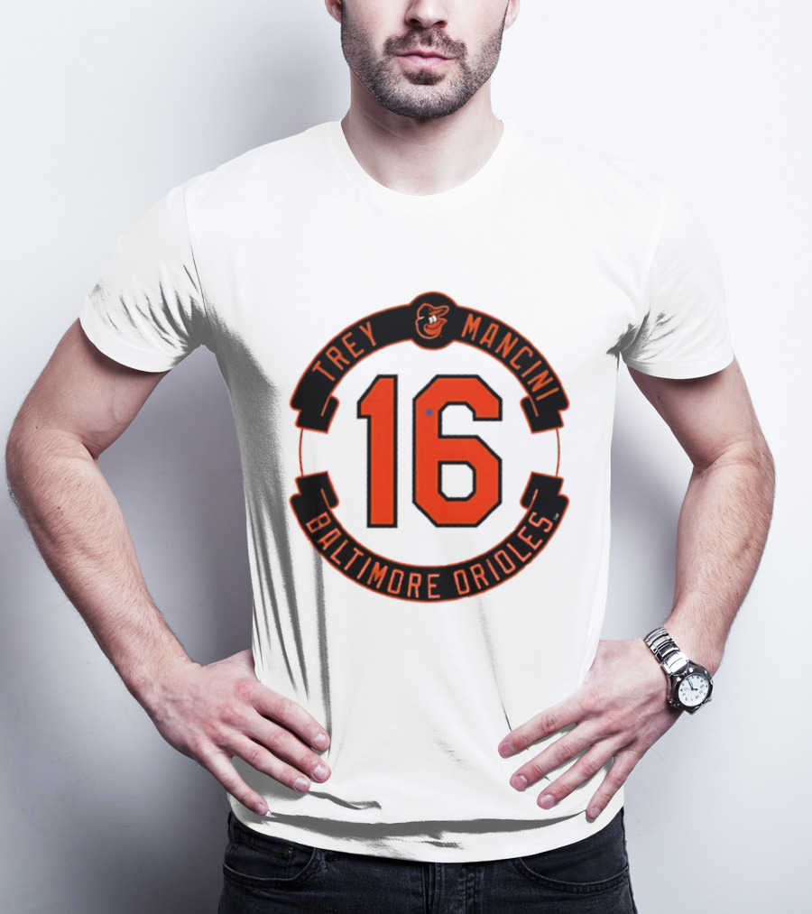 Trey Mancini 16 Baltimore Orioles MLB Baseball T-Shirt