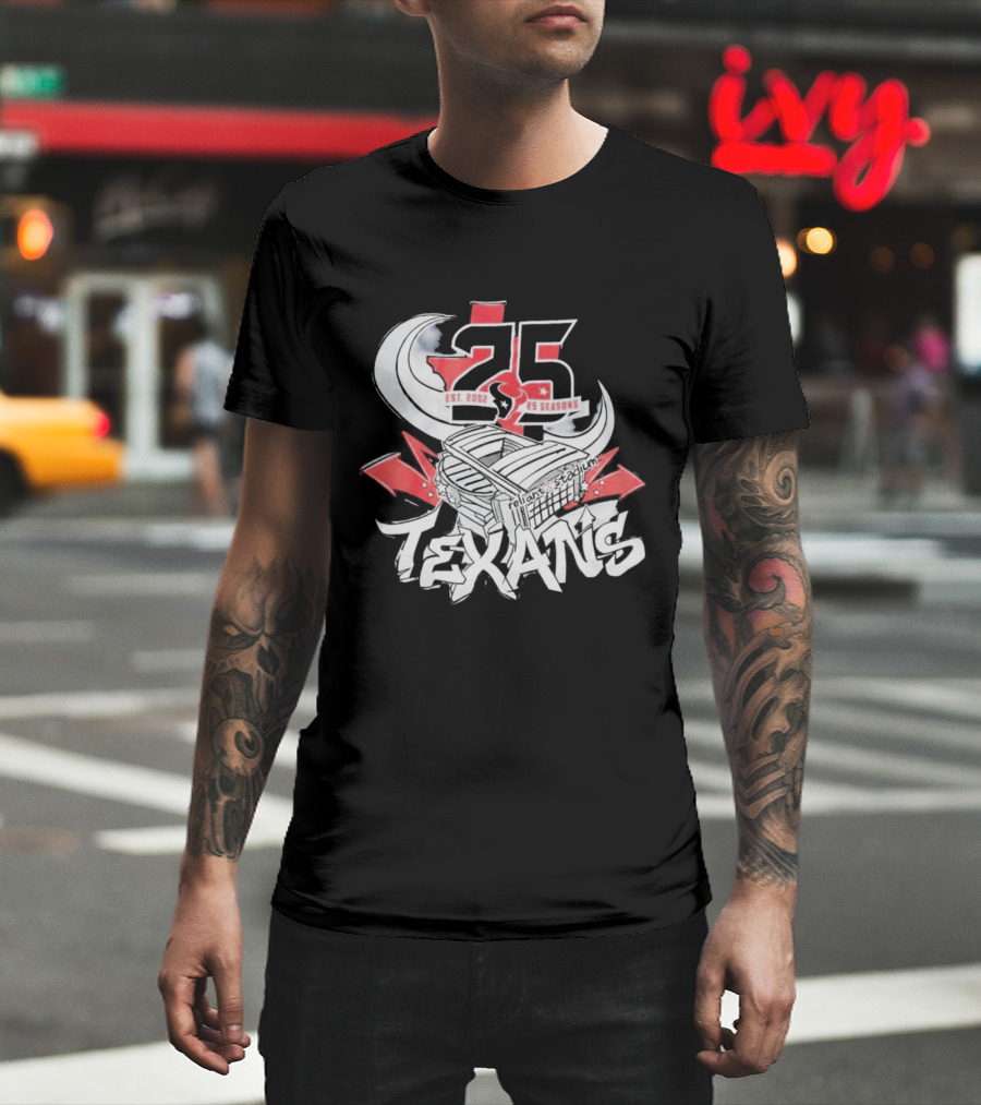 Texans 2026 Est. 2002 25 Seasons Anniversary T-Shirt
