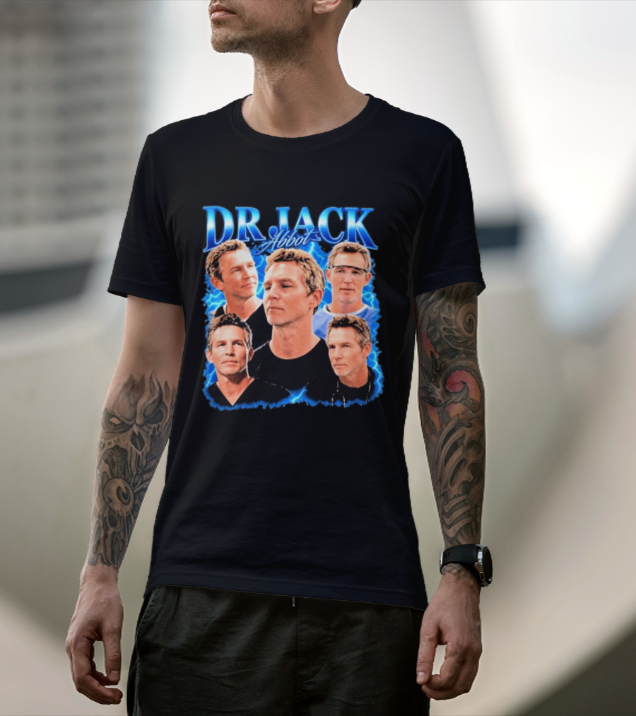 Dr Jack Abbot Multiple Faces Collage T-Shirt