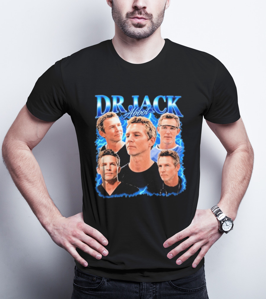 Dr Jack Abbot Multiple Faces Collage T-Shirt