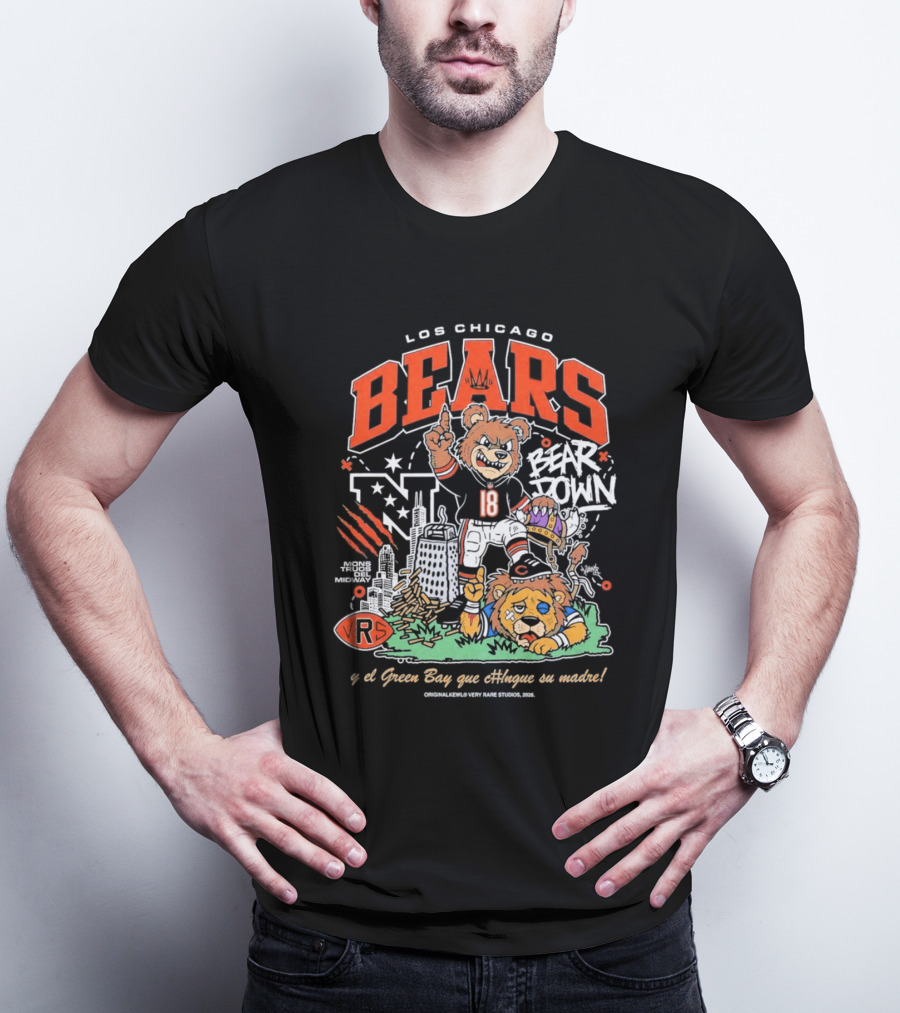Los Chicago Bears Bear Down Bootleg Diss T-Shirt