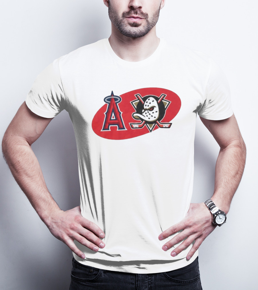 Los Angeles Angels Anaheim Ducks Collaboration Event T-Shirt