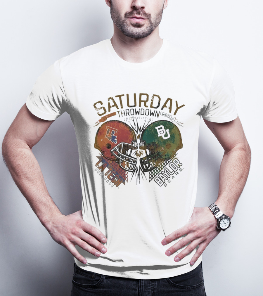 Baylor Bears Vs Louisiana Tech Bulldogs Saturday Throwdown Waco TX Sept 19 2026 T-Shirt