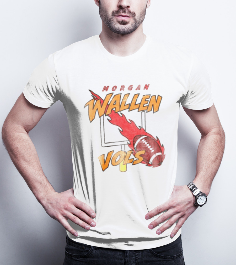 Morgan Wallen Vols Football Flame T-Shirt