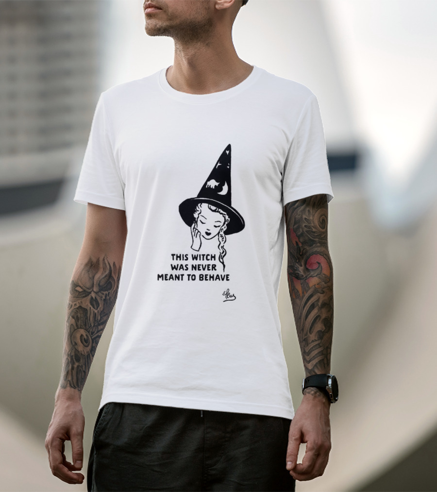 Witch Hat Girl This Witch Was Never Meant To Behave Aesthetic T-Shirt