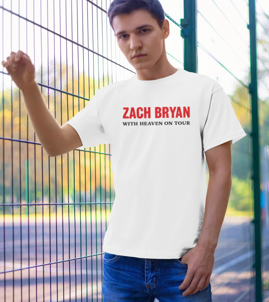 Zach Bryan The Woodlands 2026 With Heaven On Tour Dover DE September 18th 19th T-Shirt