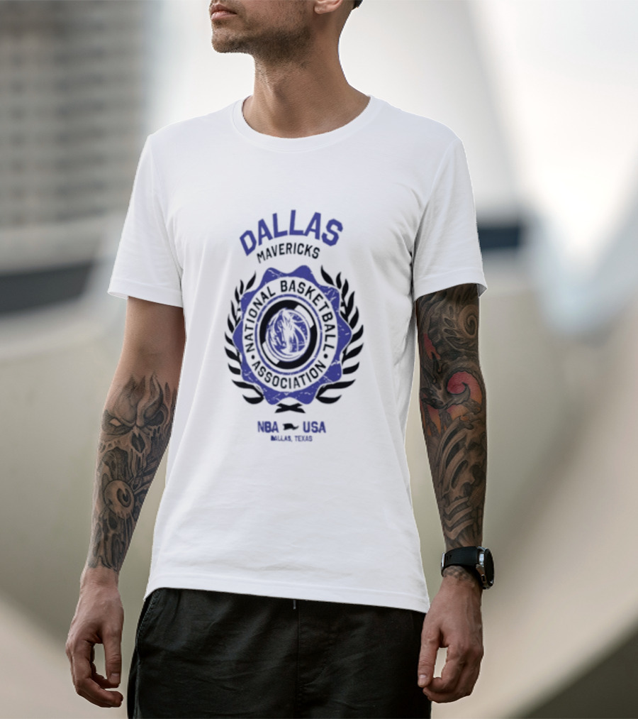 Dallas Mavericks National Basketball Association USA Laurels 2026 T-Shirt