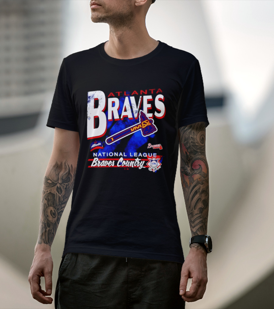 Atlanta Braves National League Braves Country Vintage Tomahawk Iconic Team Spirit T-Shirt