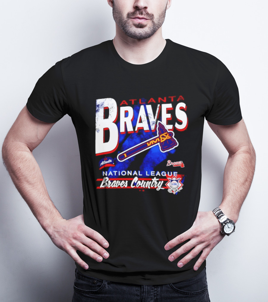 Atlanta Braves National League Braves Country Vintage Tomahawk Iconic Team Spirit T-Shirt