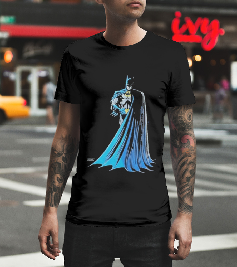 IShowSpeed 1989 Batman DC Comics Blue And Grey Cape T-Shirt