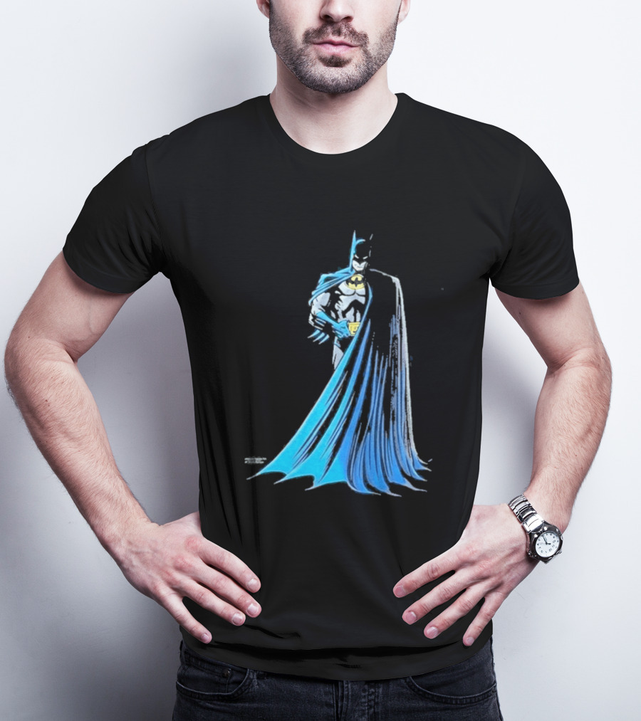 IShowSpeed 1989 Batman DC Comics Blue And Grey Cape T-Shirt