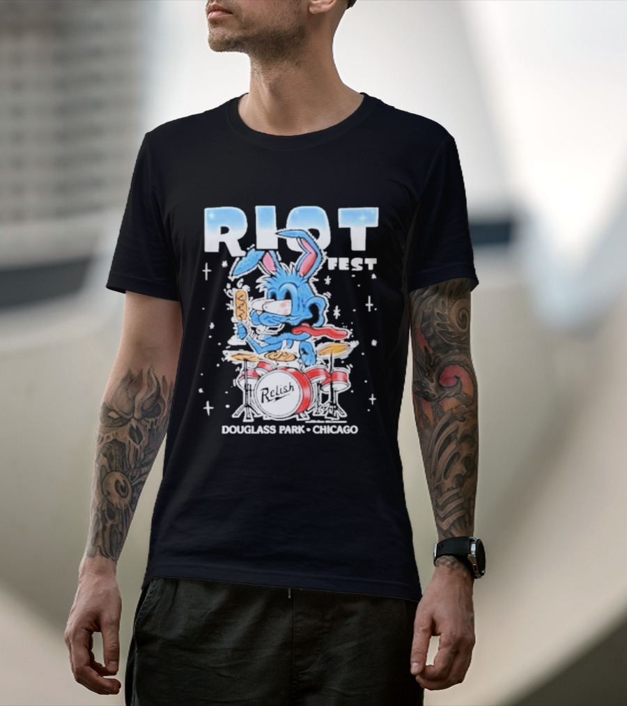 Riot Festival 2026 Douglass Park Chicago Relish Event T-Shirt