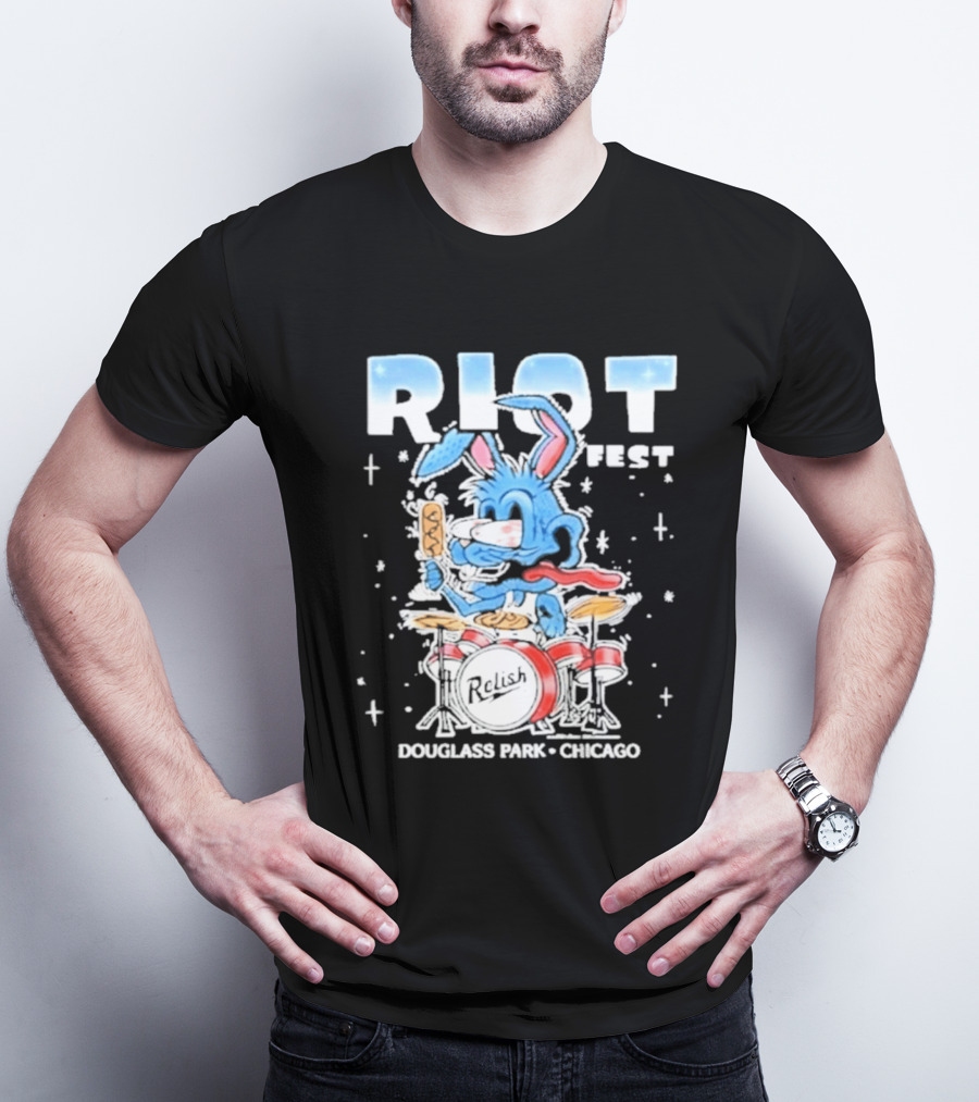 Riot Festival 2026 Douglass Park Chicago Relish Event T-Shirt