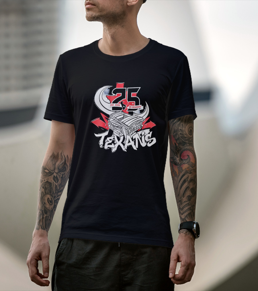 Texans 25 Seasons 2026 Est. 2002 Celebration T-Shirt