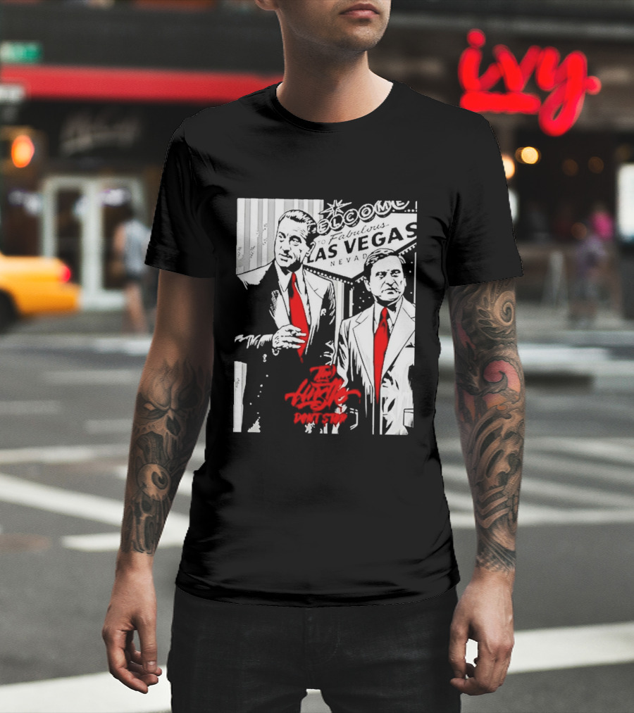 Las Vegas Casino Mobsters Red Tie T-Shirt