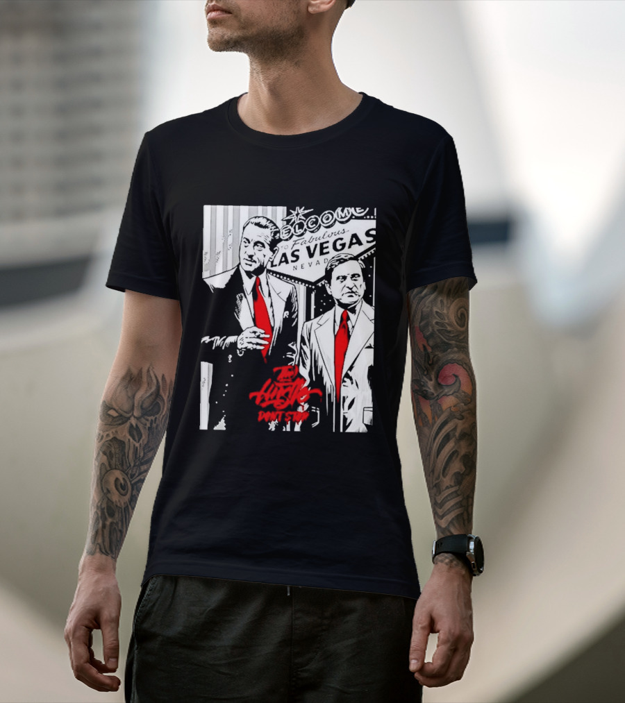 Las Vegas Casino Mobsters Red Tie T-Shirt
