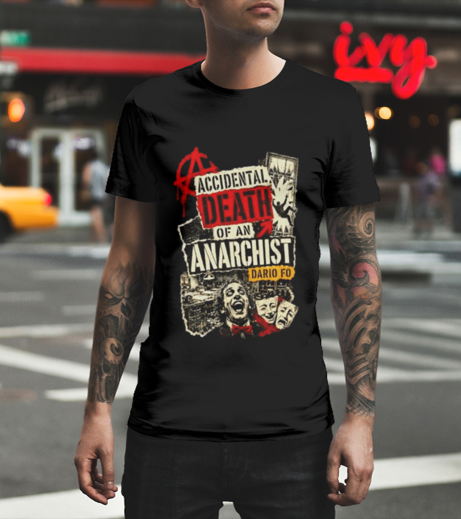 Accidental Death Of An Anarchist Dario Fo Red Anarchy T-Shirt