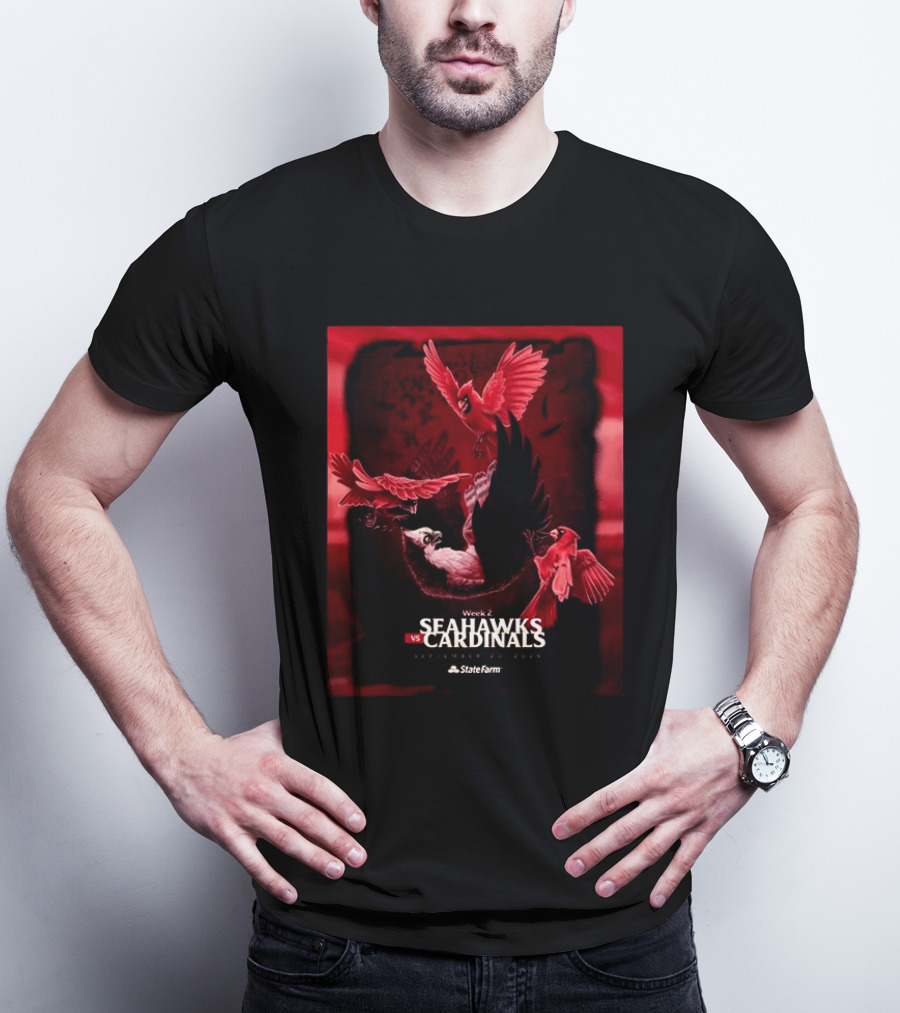 Week 2 Arizona Cardinals Vs Seattle Seahawks State Farm Stadium Glendale September 20 2026 T-Shirt