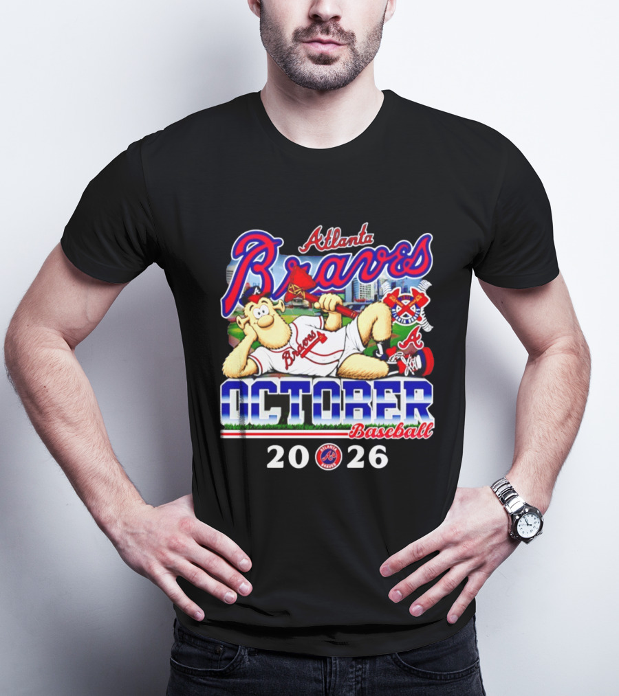 Atlanta Braves October Baseball 2026 MLB Postseason T-Shirt