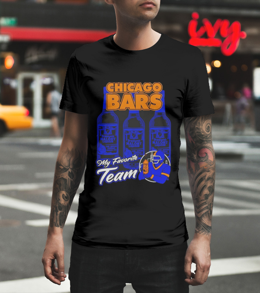 Chicago Bars Malört My Favorite Team Sports Fan T-Shirt