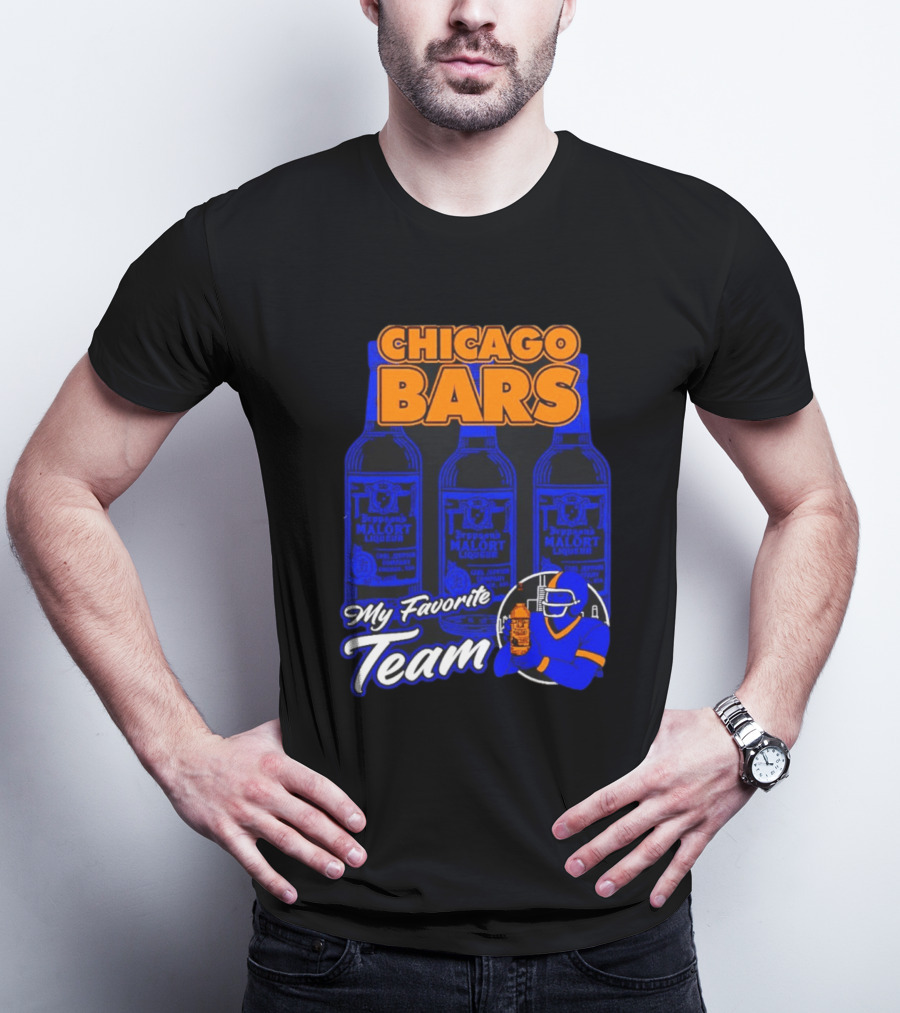 Chicago Bars Malört My Favorite Team Sports Fan T-Shirt