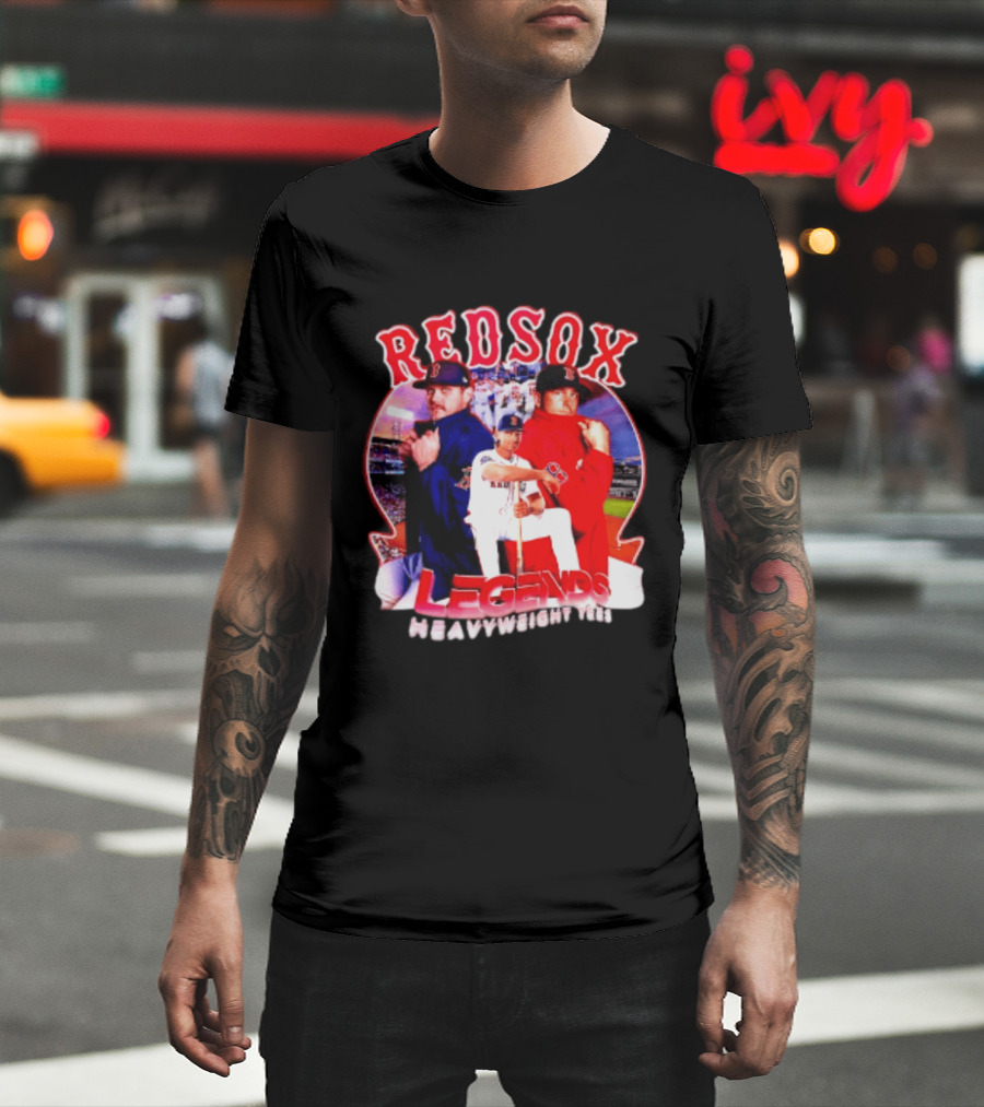 Boston Red Sox Legends Heavyweight Hits Abreu And Duran T-Shirt
