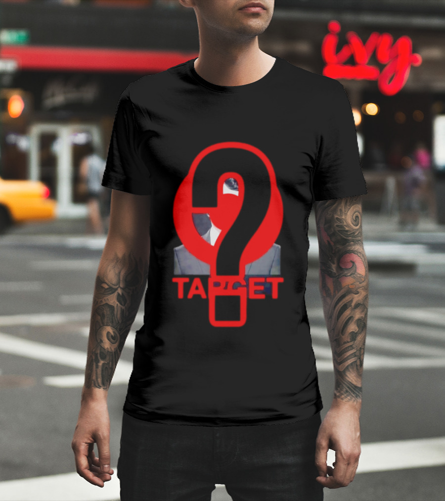 Markdown Target Question Mark Political Satire T-Shirt