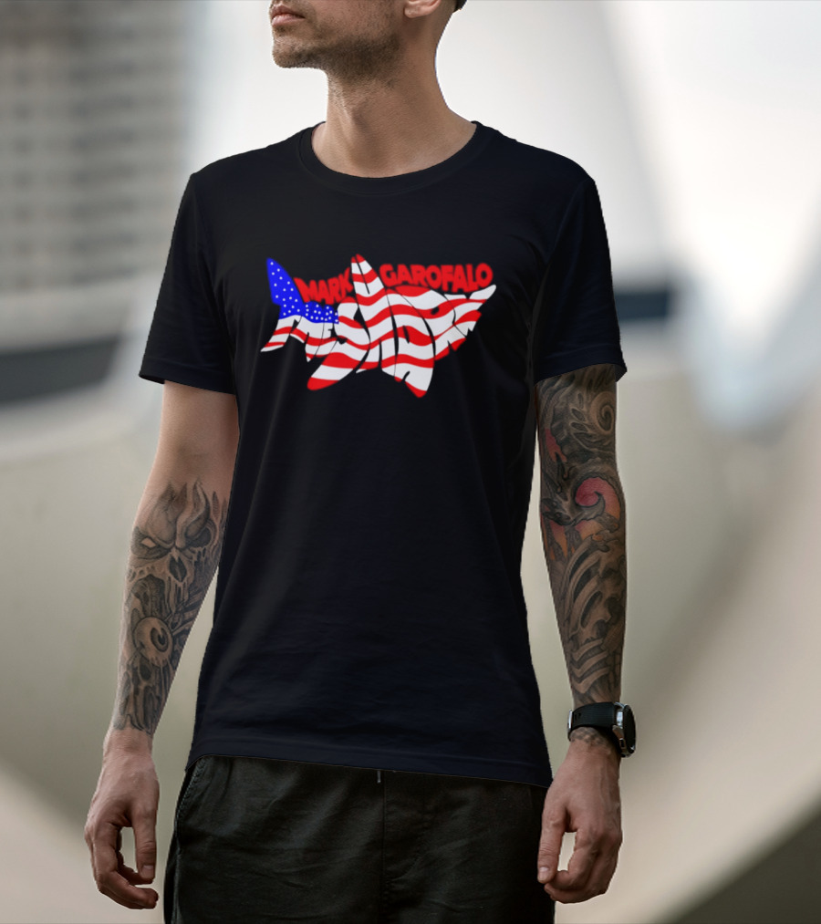 The American Muscle Shark USA Mark Garofalo Mark The Shark T-Shirt