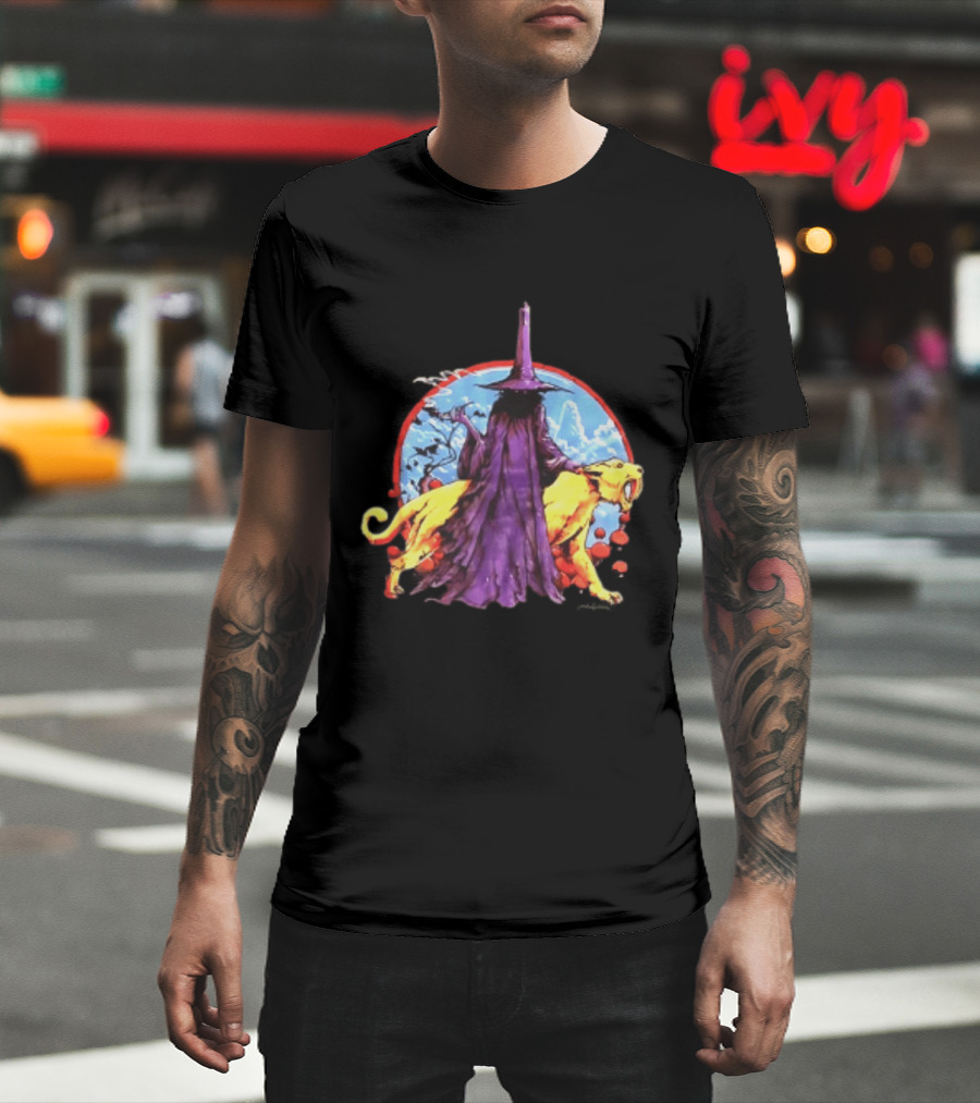 Wizard And Smilodon Super Teenage Death Star Group Intemperance Talent T-Shirt