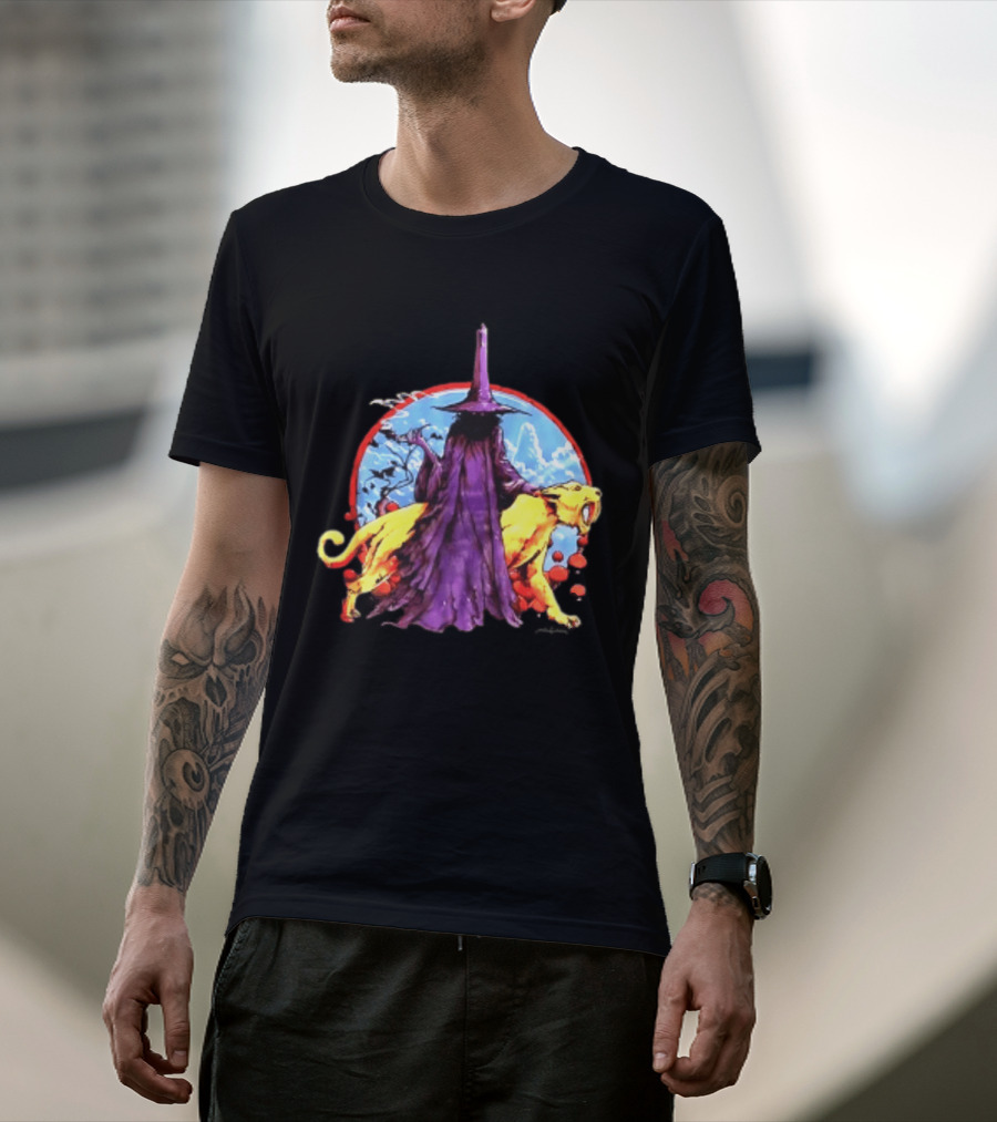 Wizard And Smilodon Super Teenage Death Star Group Intemperance Talent T-Shirt