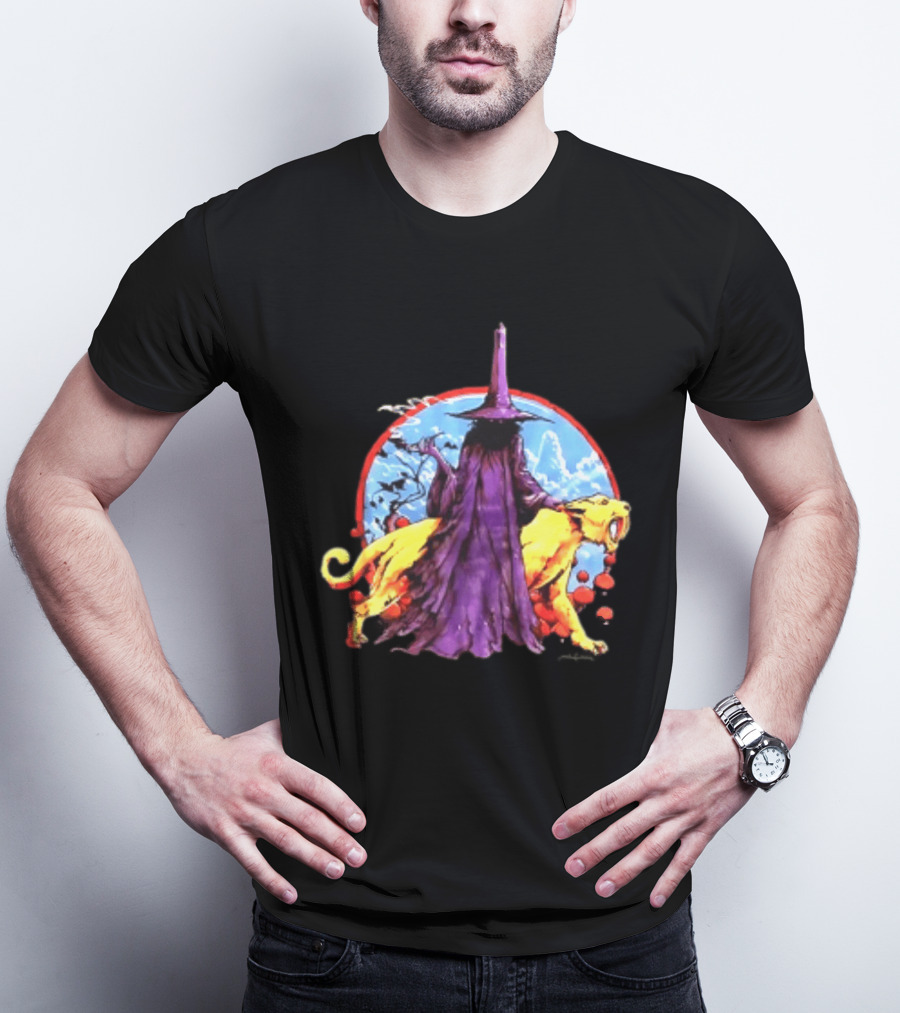 Wizard And Smilodon Super Teenage Death Star Group Intemperance Talent T-Shirt