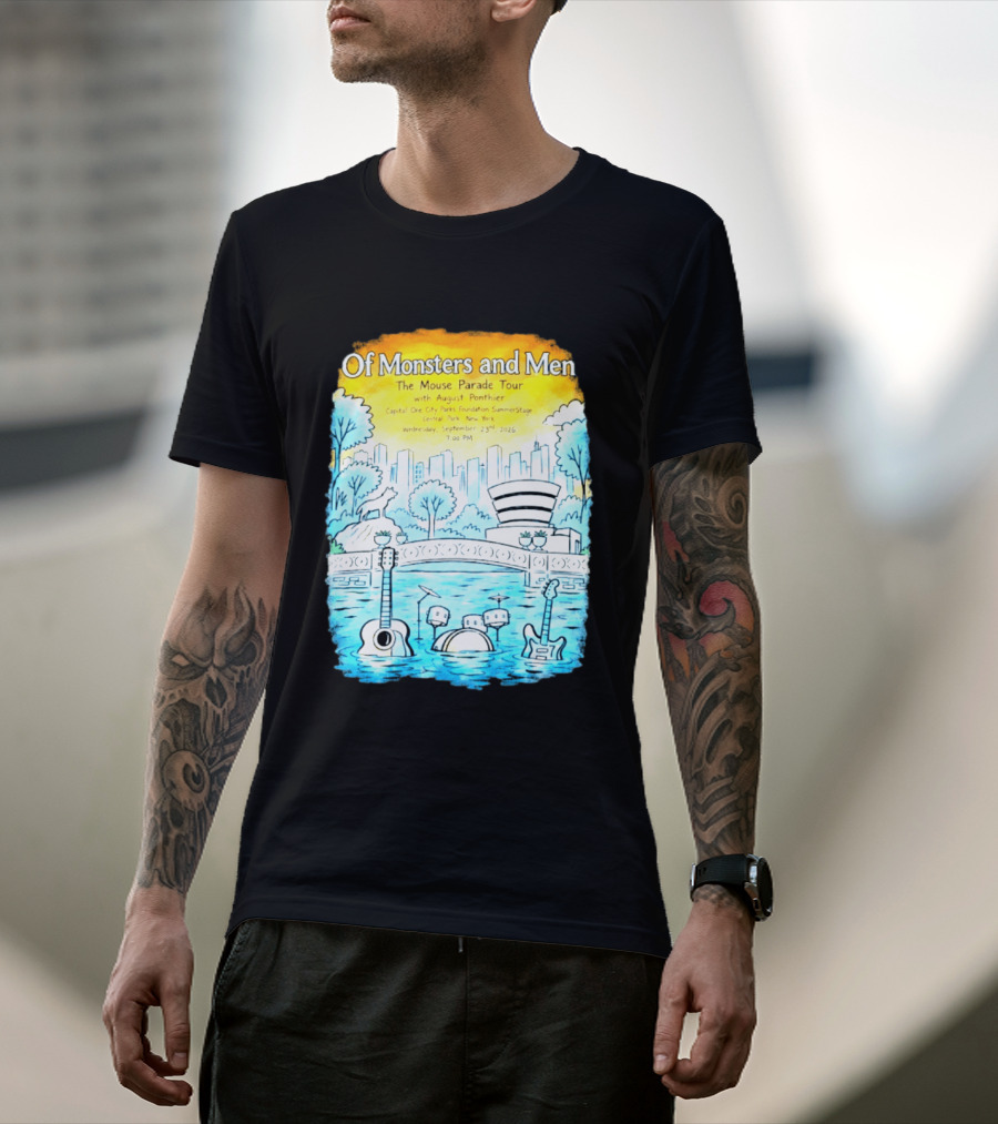 Of Monsters And Men The Mouse Parade Tour September 23 2026 Central Park New York T-Shirt