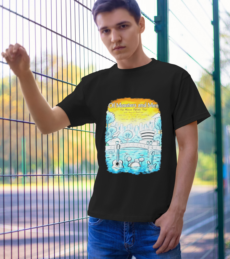 Of Monsters And Men The Mouse Parade Tour September 23 2026 Central Park New York T-Shirt