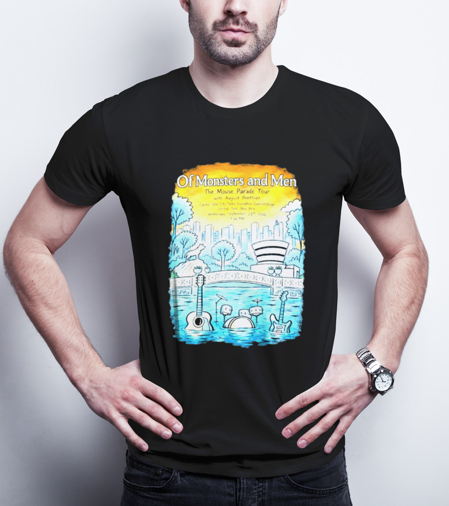 Of Monsters And Men The Mouse Parade Tour September 23 2026 Central Park New York T-Shirt
