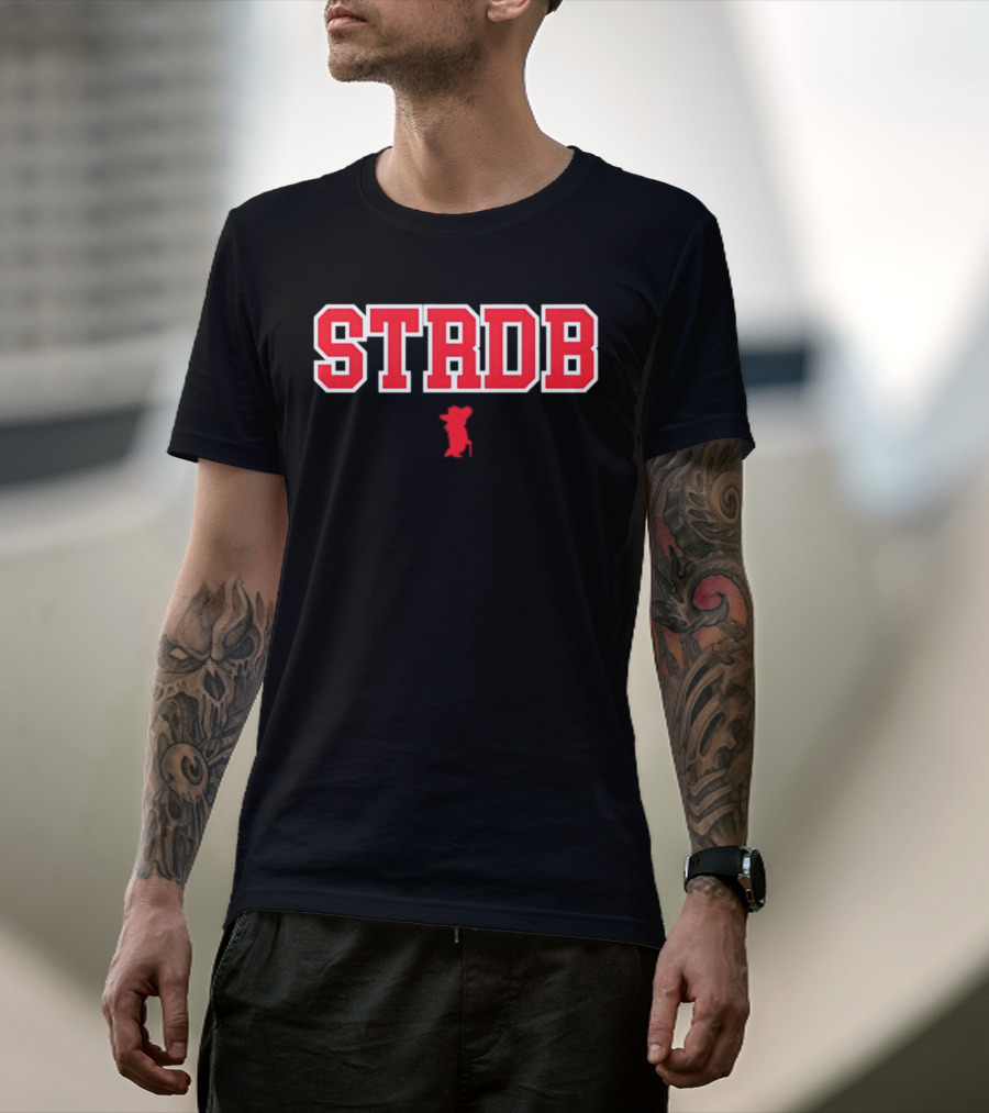 Ole Miss Rebels NCAA Football STRDB Retro Style Block Letters T-Shirt
