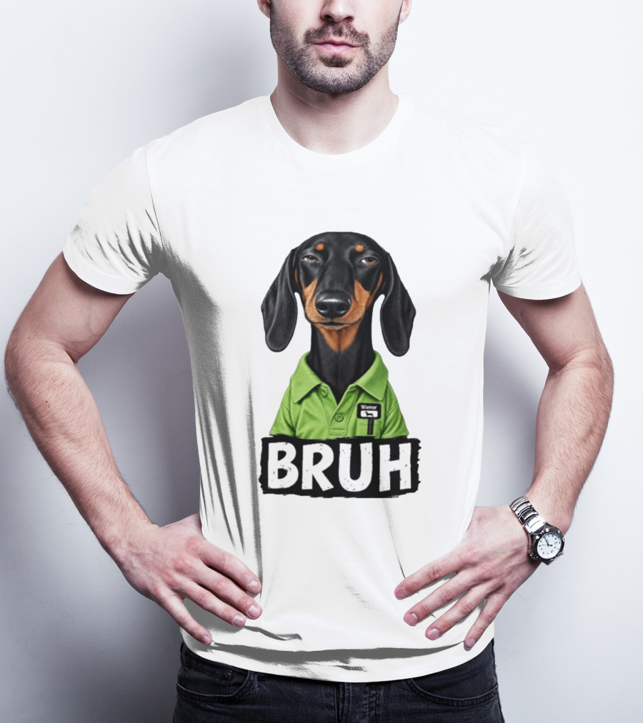 Dachshund Wiener Bruh Funny Dog Meme T-Shirt